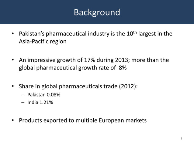 Pharmaceutical Trade: India and Pakistan | PPTX