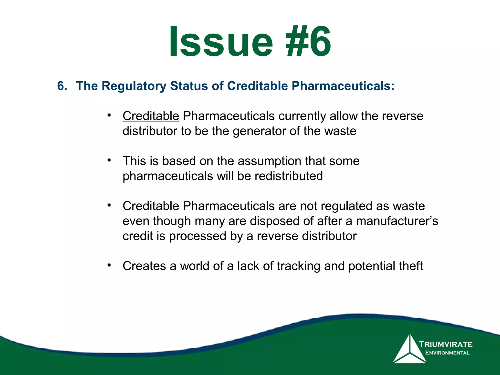 Demystifying the New EPA Hazardous Pharmaceutical Waste Rule | PDF