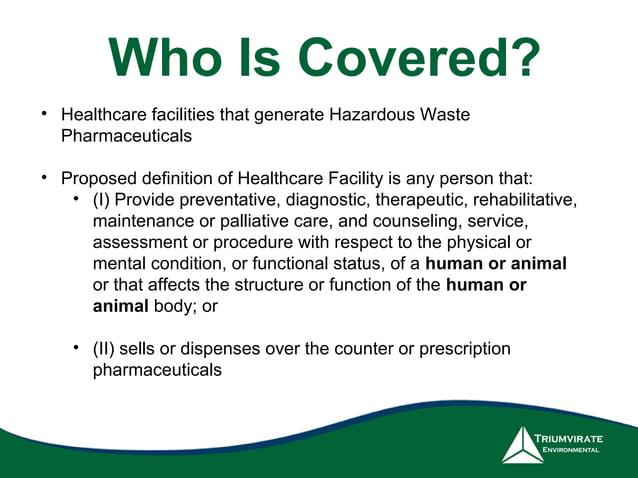 Demystifying the New EPA Hazardous Pharmaceutical Waste Rule | PDF | Environmental Services ...
