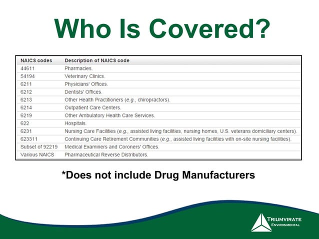 Demystifying the New EPA Hazardous Pharmaceutical Waste Rule | PDF | Environmental Services ...