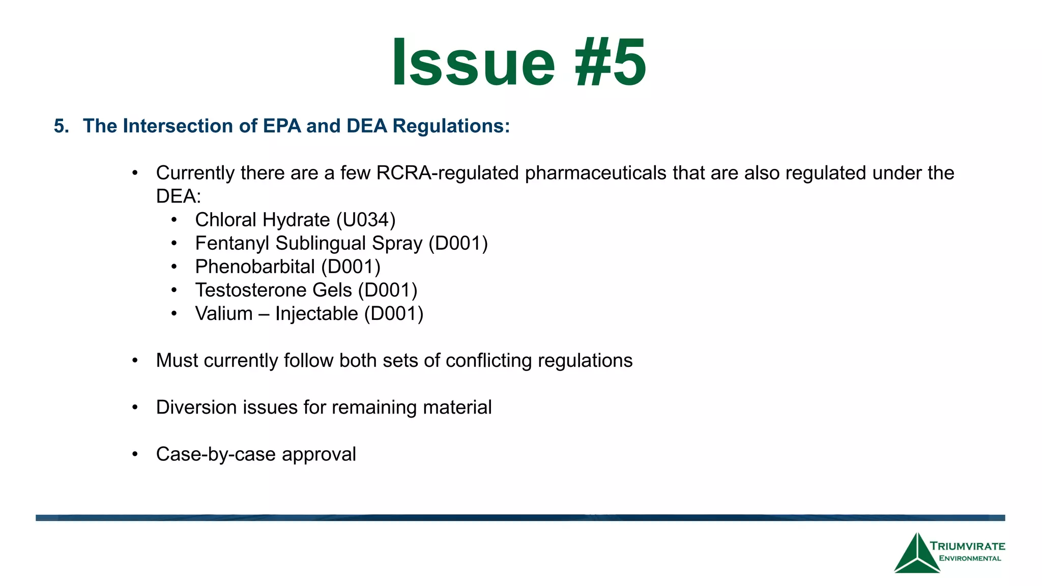 Management Standards for Hazardous Waste Pharmaceuticals | PDF
