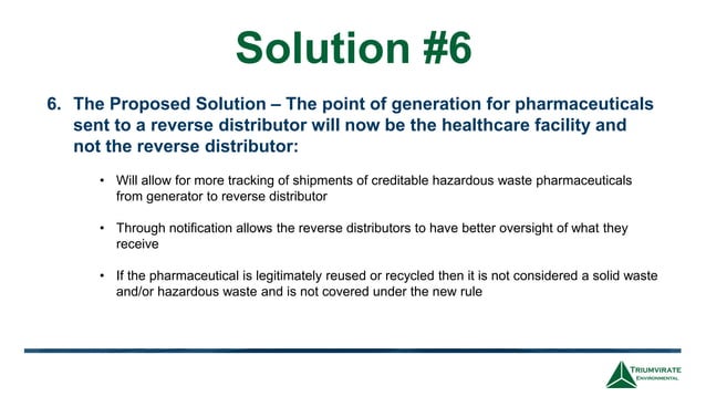 Management Standards for Hazardous Waste Pharmaceuticals | PDF | Environmental Services Industry ...