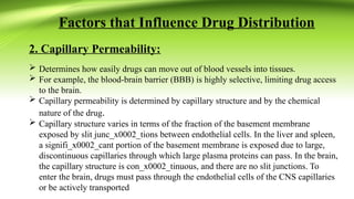 Introduction to Drug Distribution Factors that Influence Drug ...