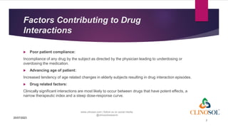 Pharmacovigilance and Drug-Drug Interactions: Ensuring Patient Safety | PPT