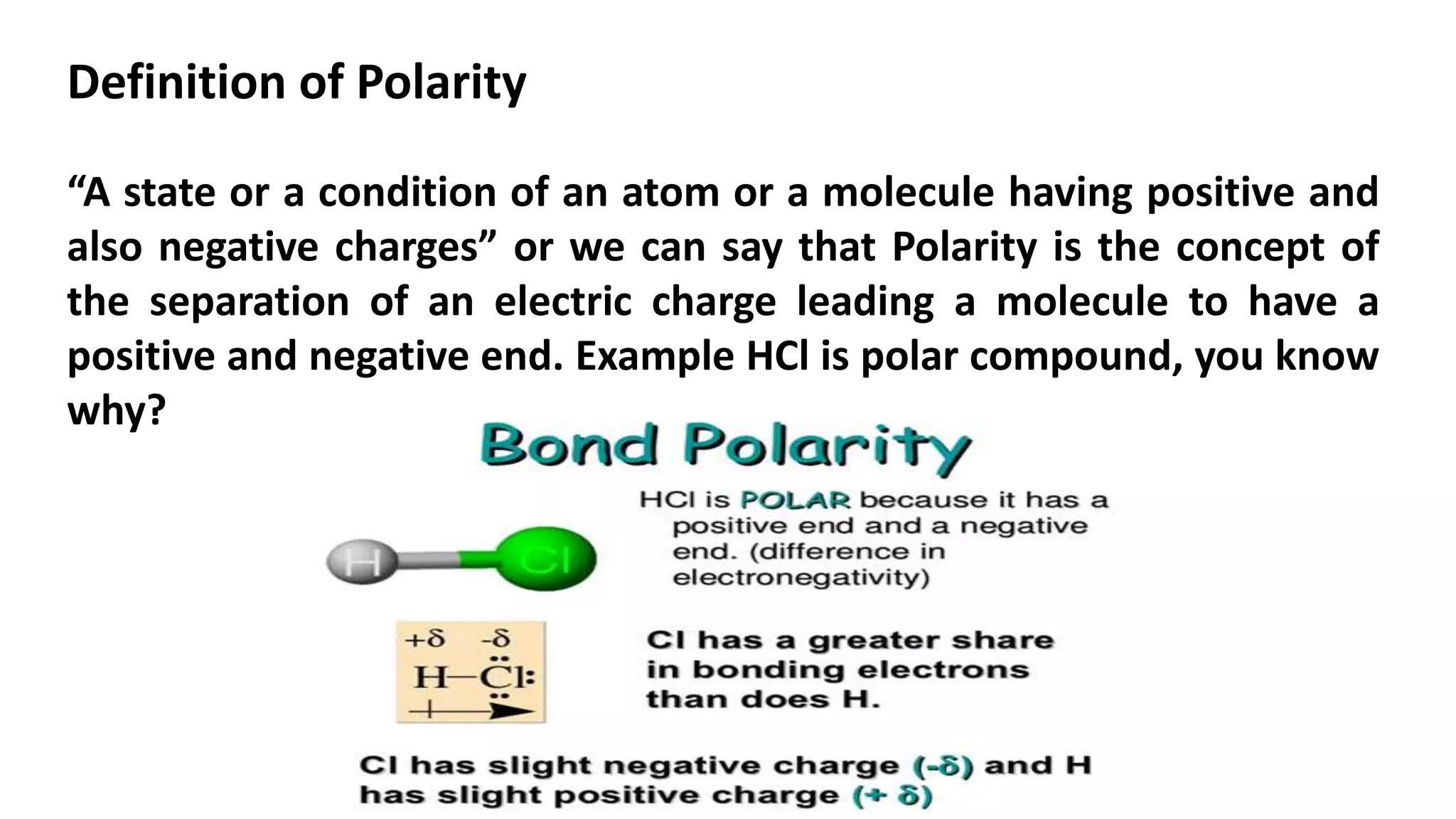 Polarity Of Bonds | PPTX