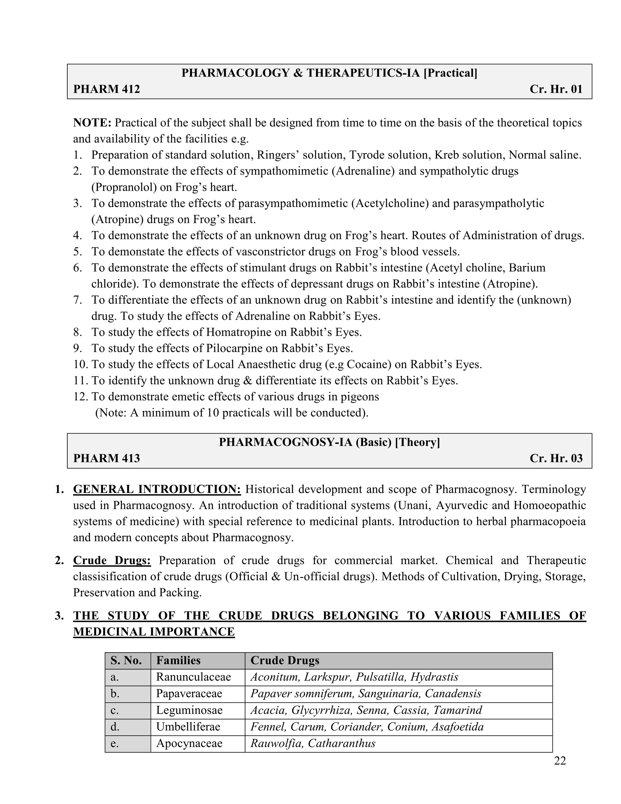 Pharm d curriculum final 2013 | PDF