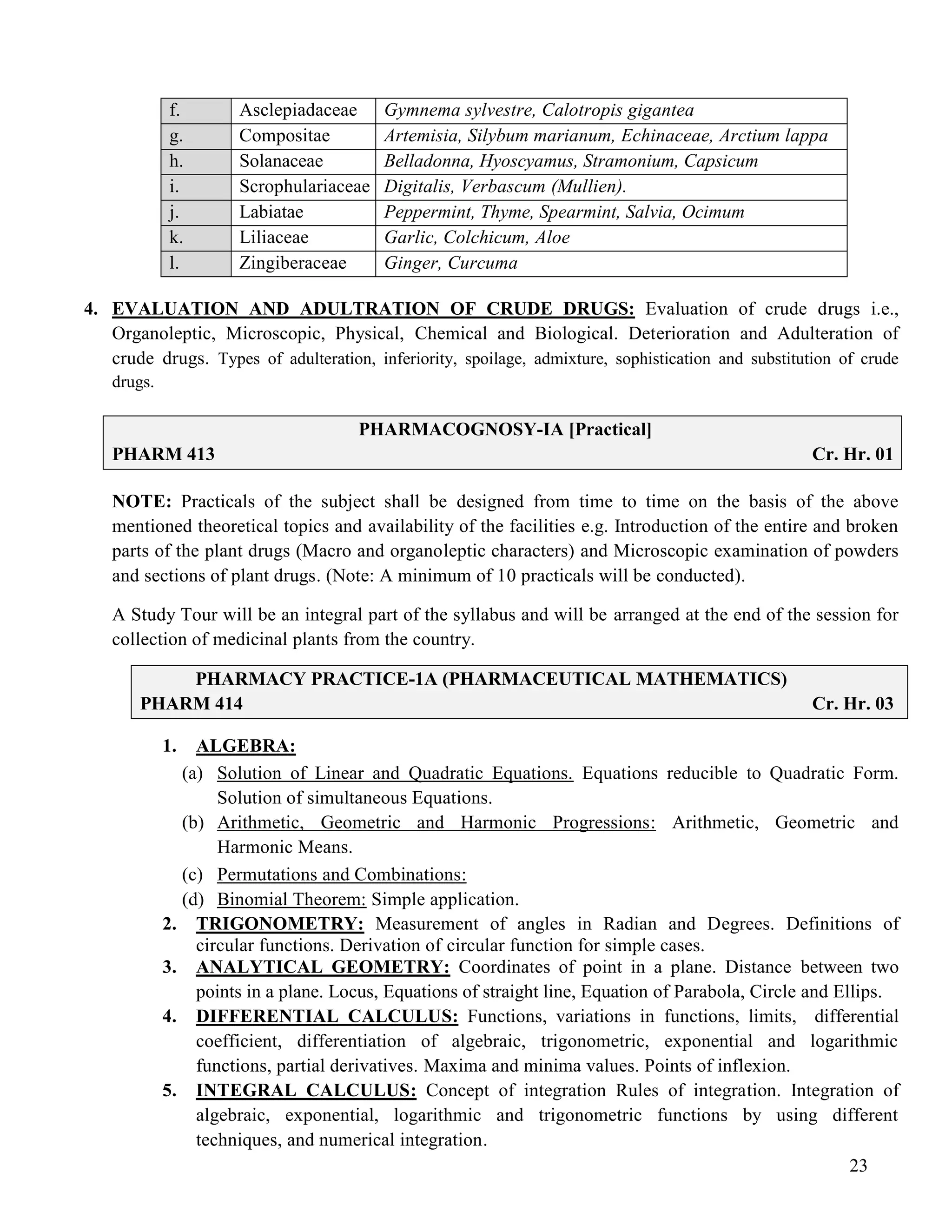 Pharm d curriculum final 2013 | PDF