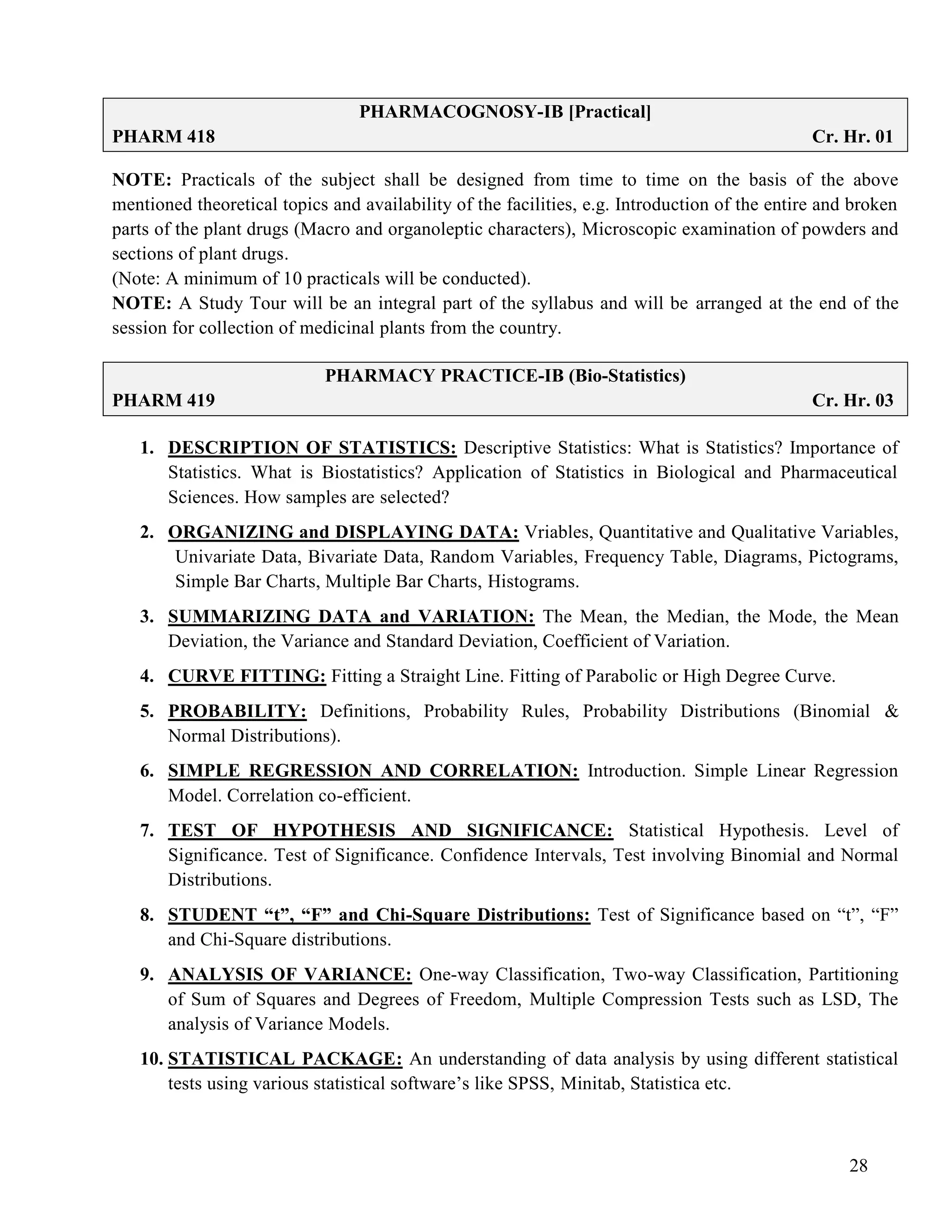 Pharm d curriculum final 2013 | PDF