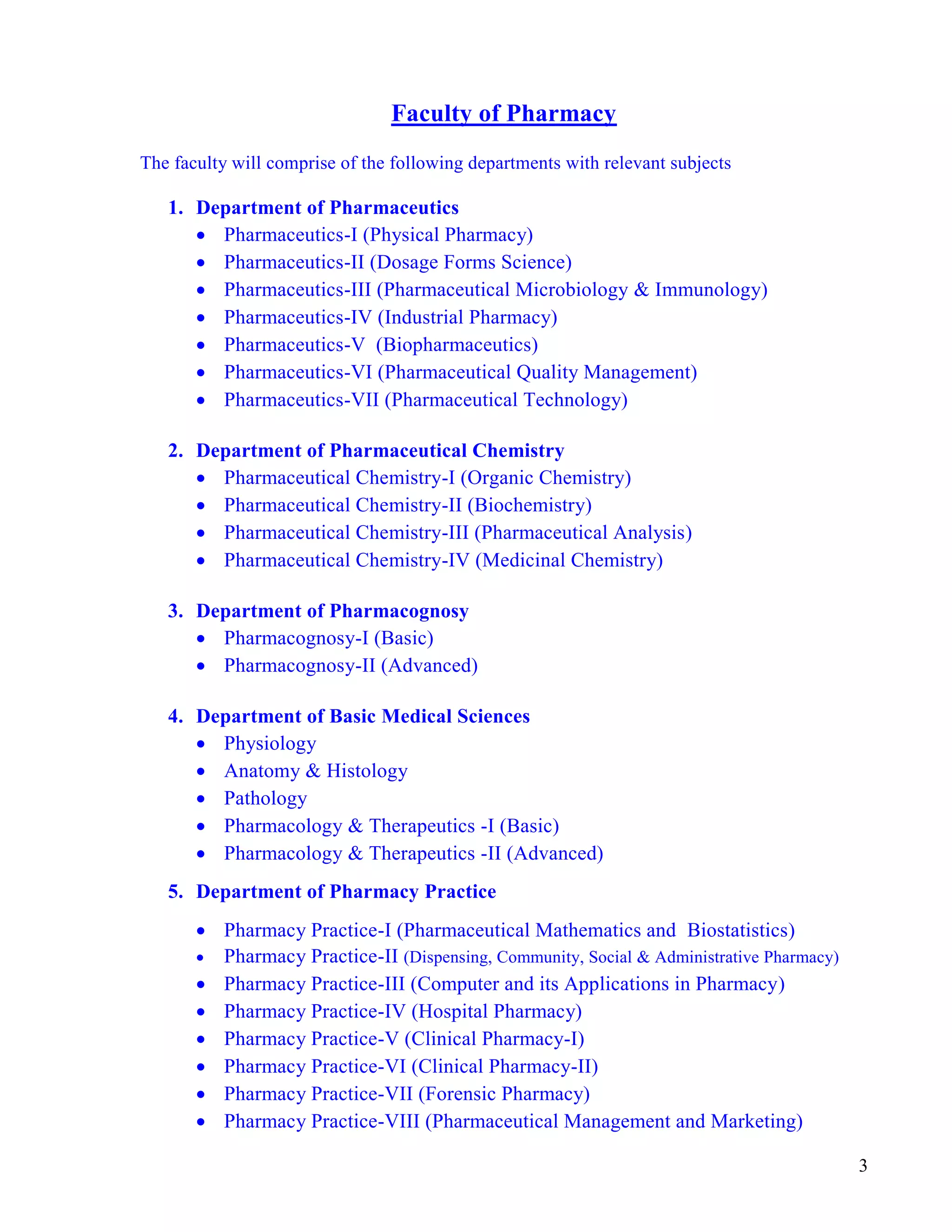 Pharm d curriculum final 2013 | PDF