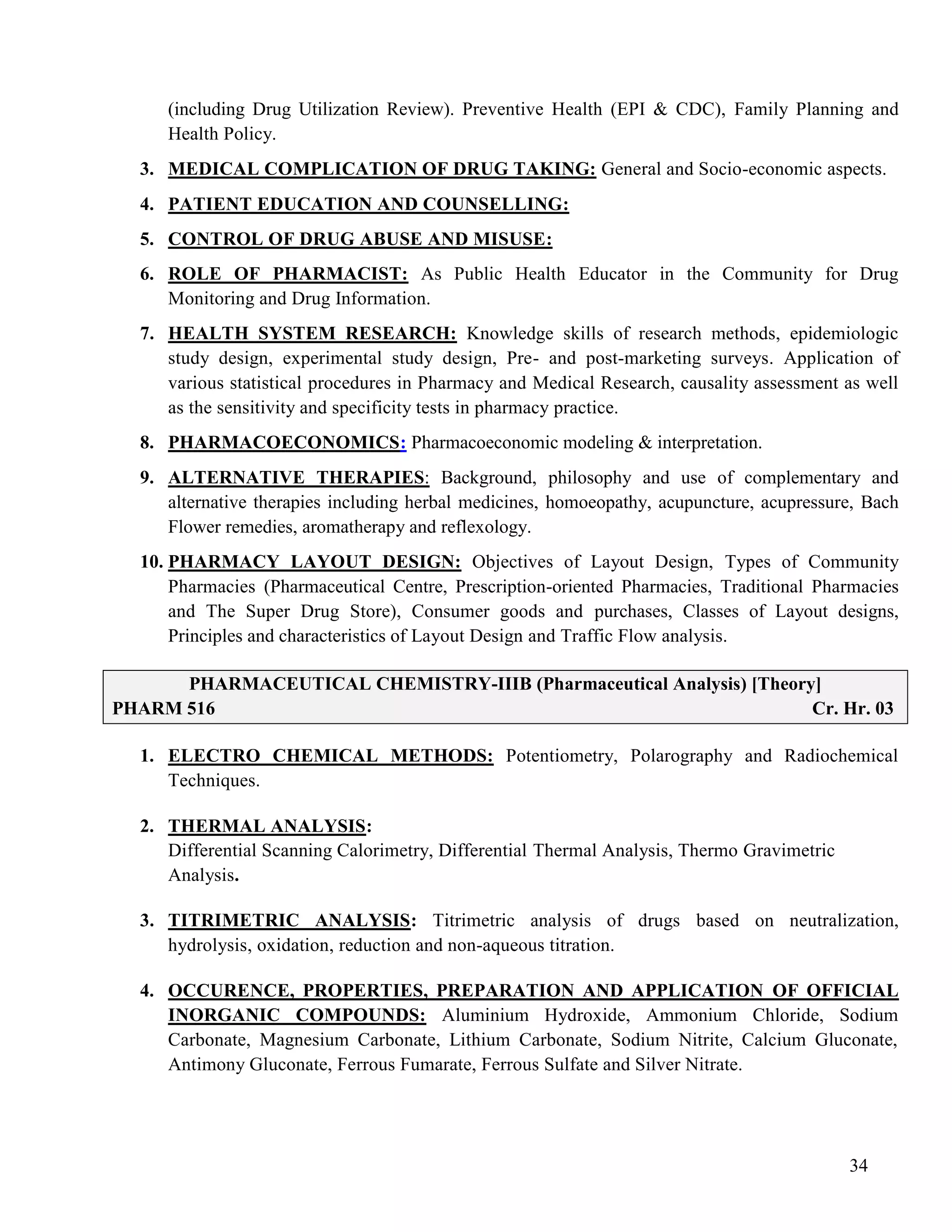 Pharm d curriculum final 2013 | PDF | Pharmaceutical Industry | Industries