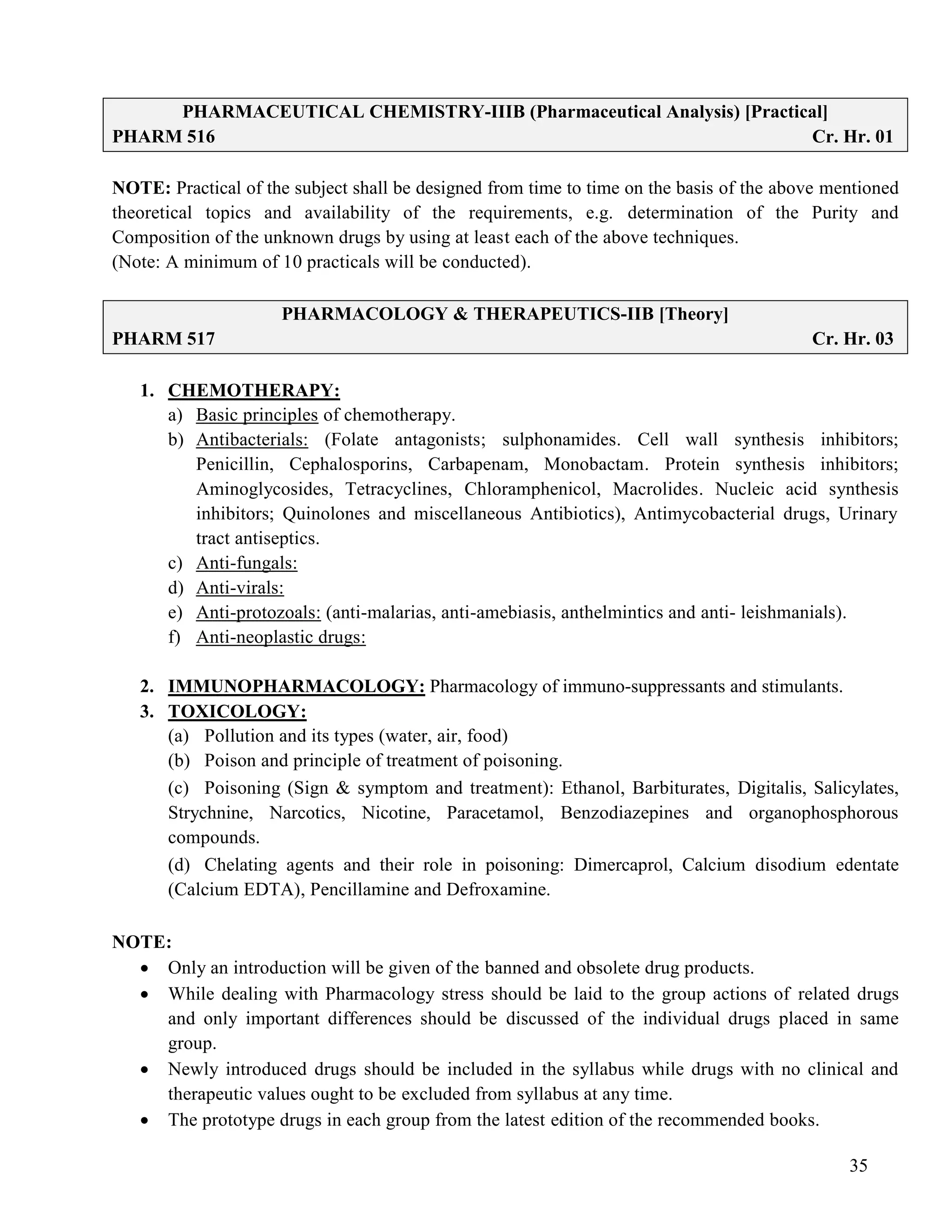 Pharm d curriculum final 2013 | PDF