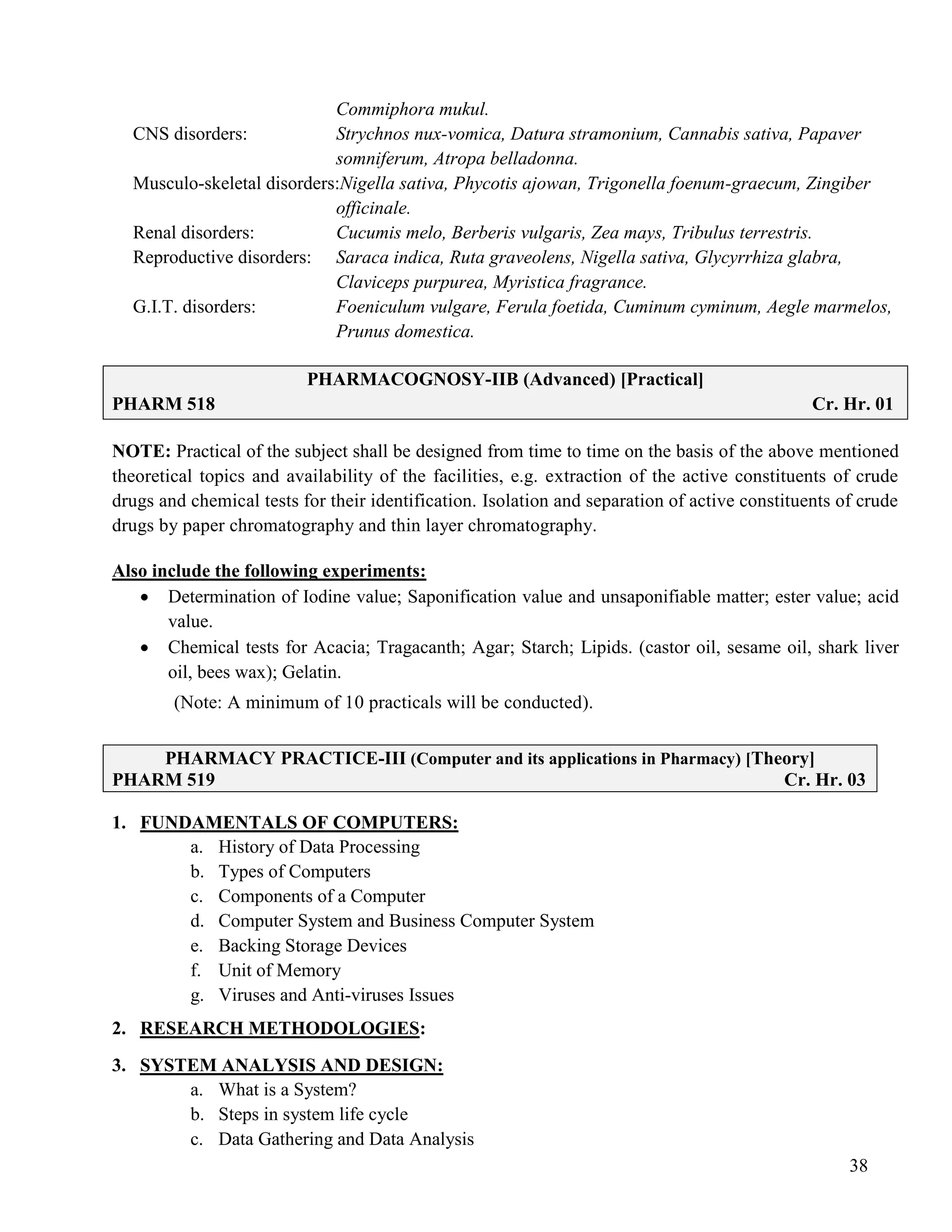 Pharm d curriculum final 2013 | PDF