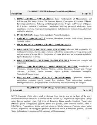 Pharm d curriculum final 2013 | PDF