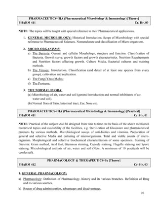 Pharm d curriculum final 2013 | PDF