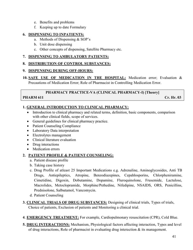 Pharm d curriculum final 2013 | PDF | Pharmaceutical Industry | Industries