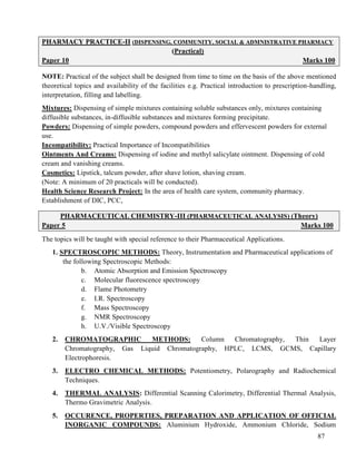 Pharm d curriculum final 2013 | PDF