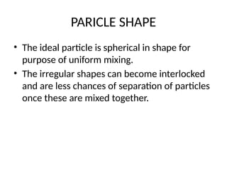 Mixing in Pharmaceutical Engineering ppt | PPTX