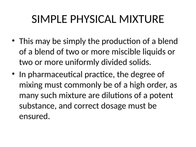 Mixing in Pharmaceutical Engineering ppt | PPTX