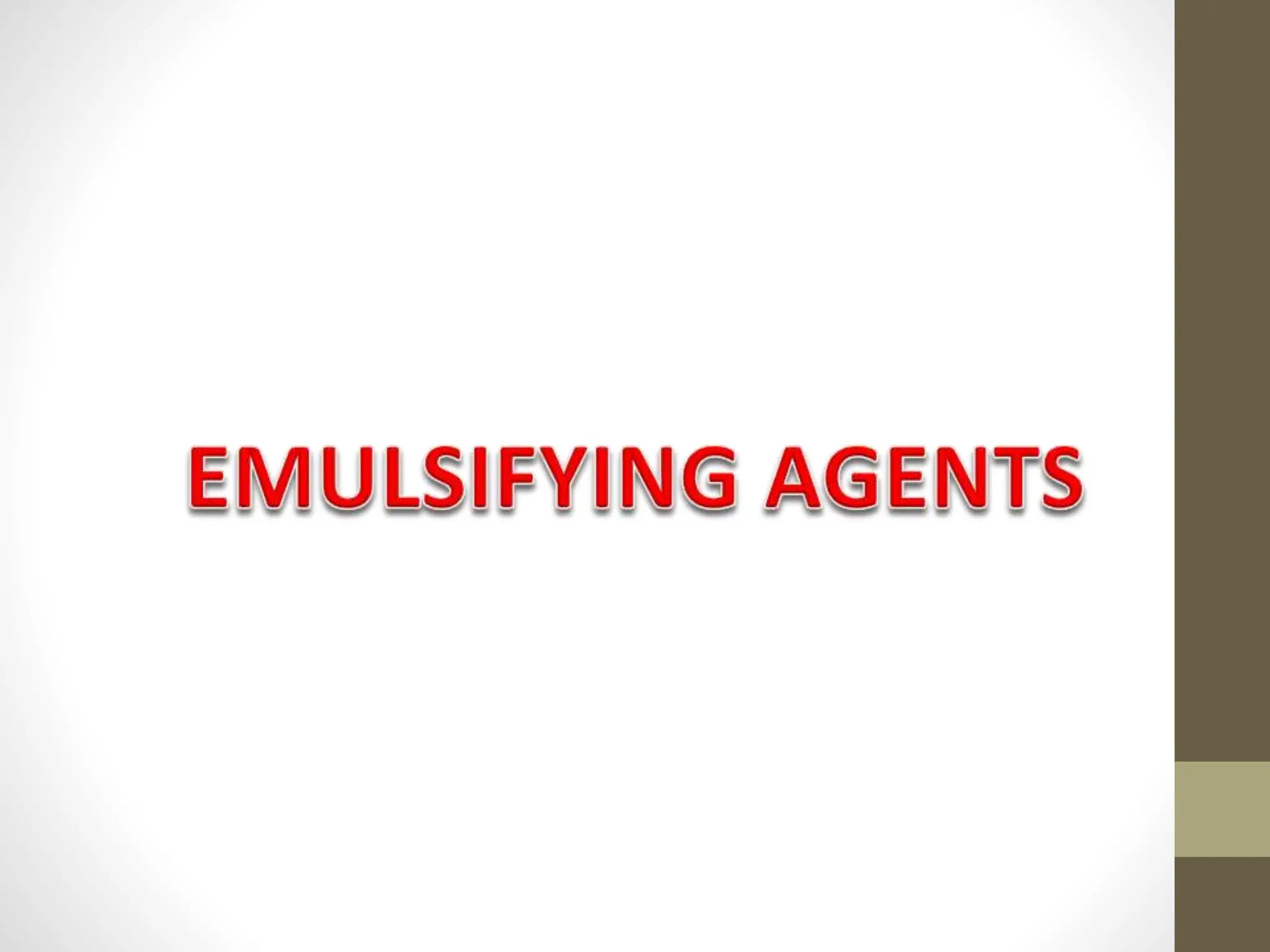 Pharm Excipients suspending and emulsifying agents | PPTX