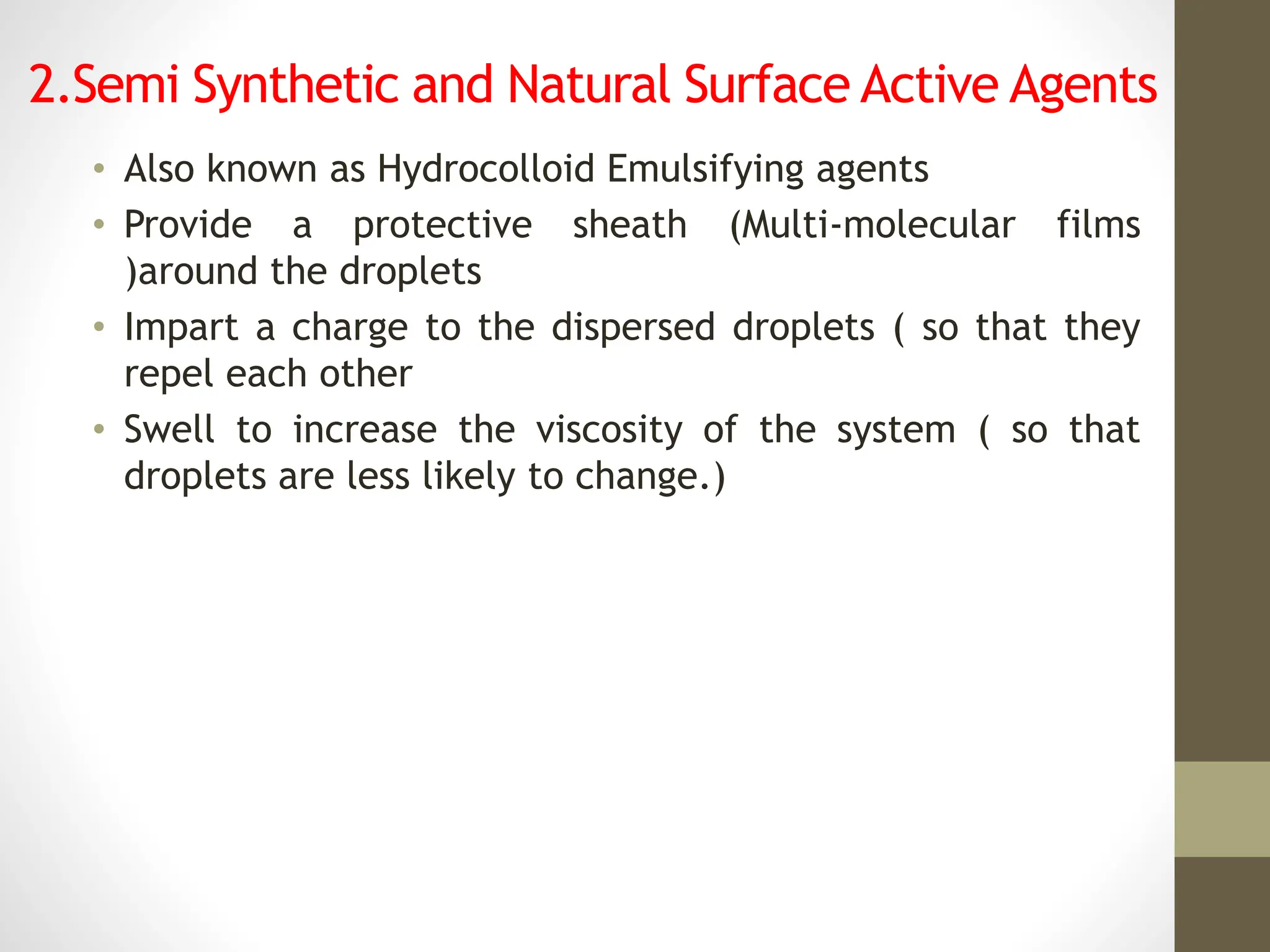 Pharm Excipients suspending and emulsifying agents | PPTX