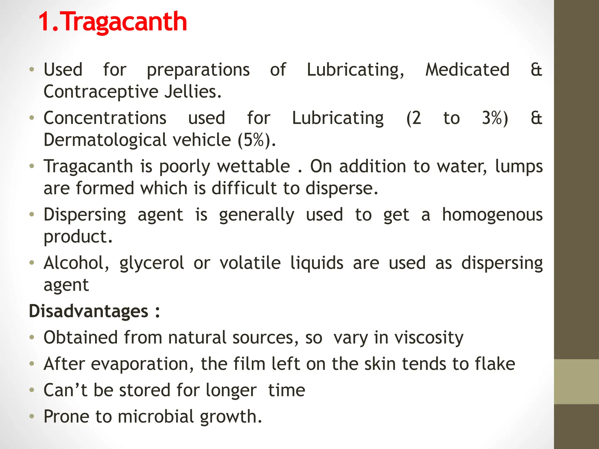 Pharm Excipients suspending and emulsifying agents | PPTX