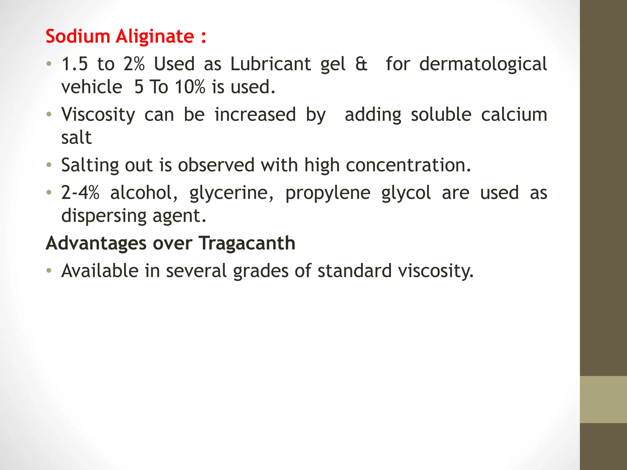 Pharm Excipients suspending and emulsifying agents | PPTX