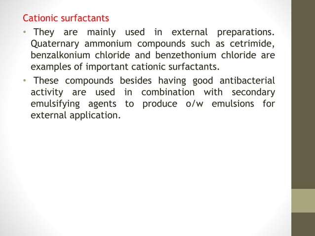 Pharm Excipients suspending and emulsifying agents | PPTX | Chemistry ...
