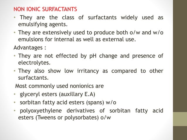 Pharm Excipients suspending and emulsifying agents | PPTX | Chemistry ...