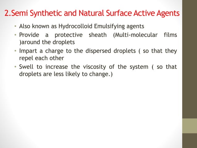 Pharm Excipients suspending and emulsifying agents | PPTX | Chemistry ...