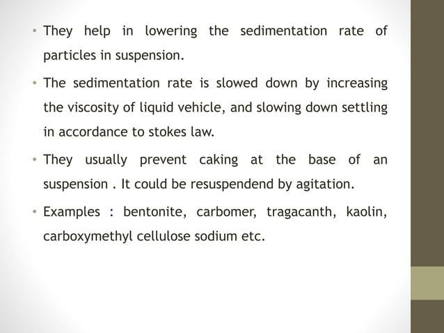 Pharm Excipients suspending and emulsifying agents | PPTX | Chemistry ...