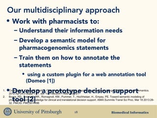 Pharmacogenomics annotation in drug structured product labeling for clinical decision support | PPT