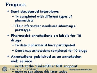 Pharmacogenomics annotation in drug structured product labeling for ...