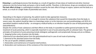 Pharm lecture Poisoning treatment.pptxnnb | PPTX