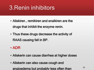 Antihypertensive drugs | PPTX