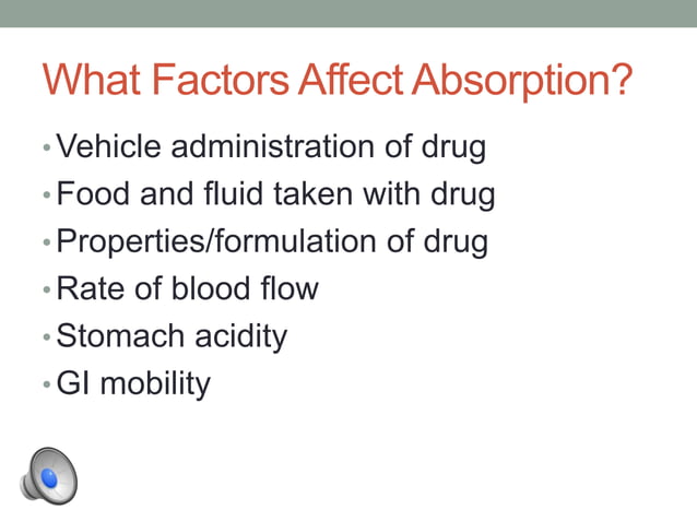 Pharm Absorption | PPT