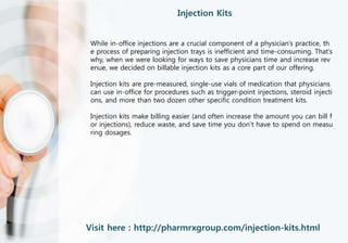 Comprehensive pharmacy services | Point of care | PPTX