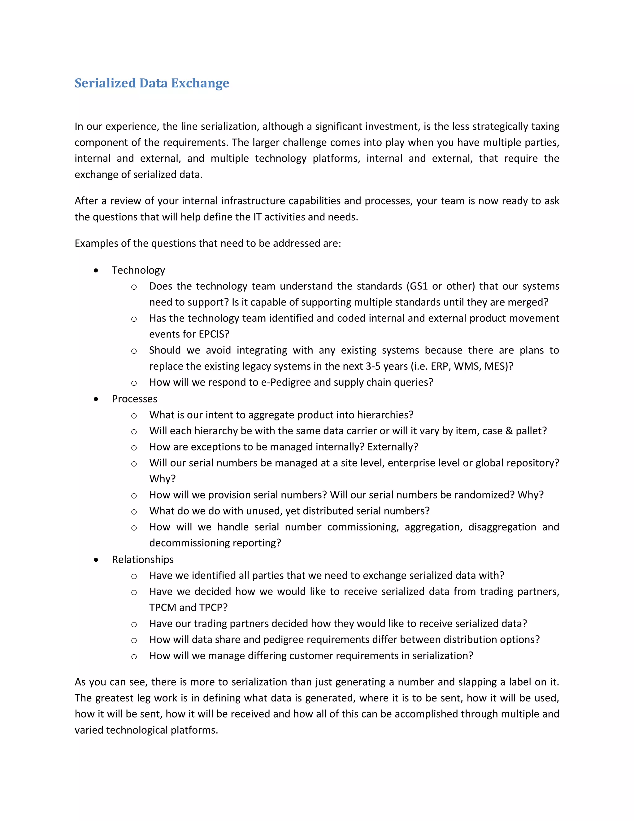 Pharmaceutical Serialization Strategic Planning Guide | PDF