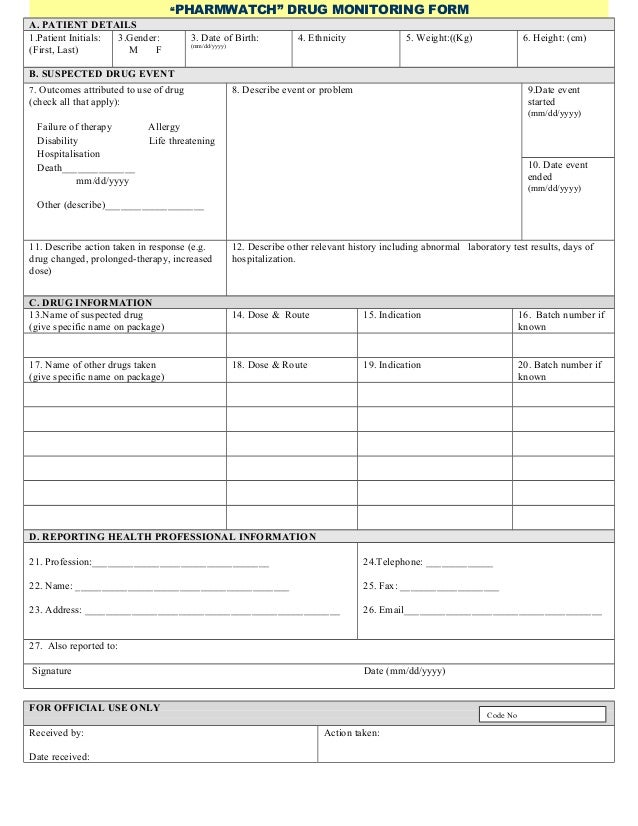 Report drug failure and adverse reactions with medications and suspec…