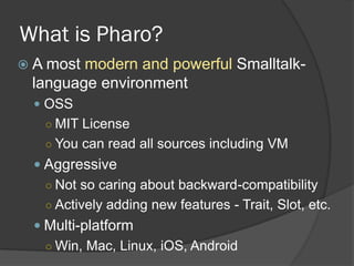 Introduction of Pharo 5.0 | PDF | Operating Systems | Computer Software and Applications