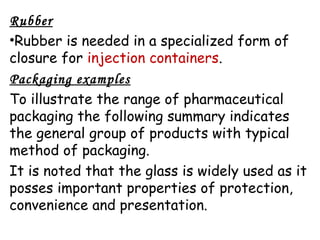 Packaging And Its Materia Properties Packaging Media Package Testing ...