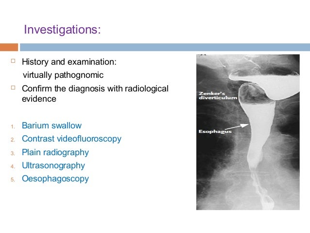 Pharyngeal pouches