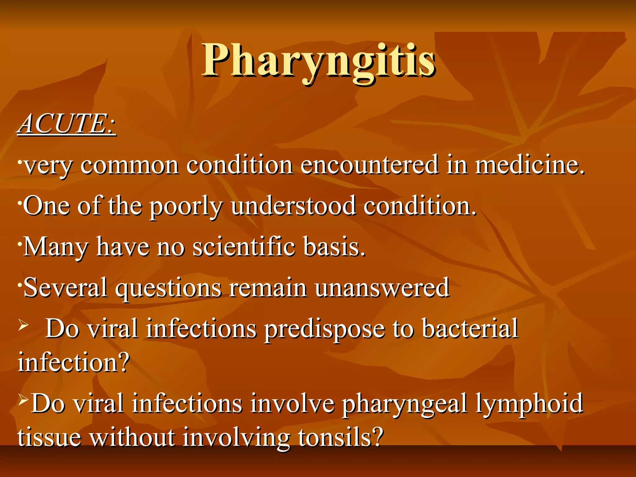 Pharyngitis | PPT