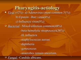 Pharyngitis | PPT