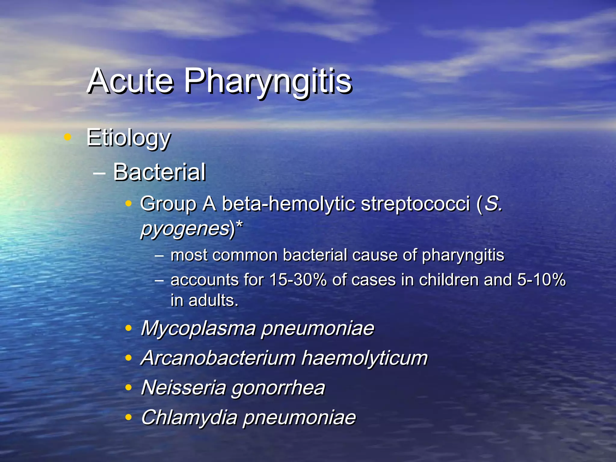 Pharyngitis | PPT