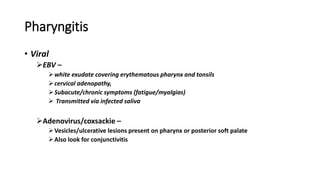 Pharyngitis | PPTX