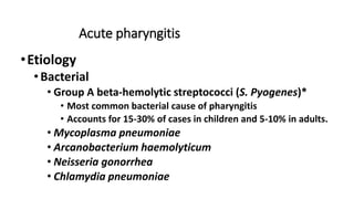 Pharyngitis | PPTX