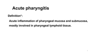 Pharyngitis | PPT