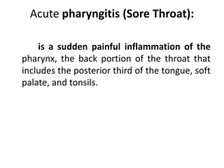 Pharyngitis | PPTX