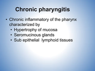 Pharyngitis | PPTX