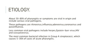 Pharyngitis | PPTX